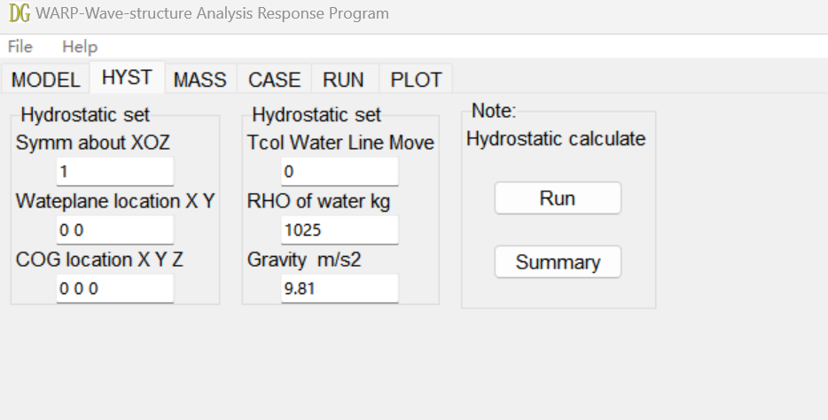 workflow - WARP, preprocess tool for Nemoh.